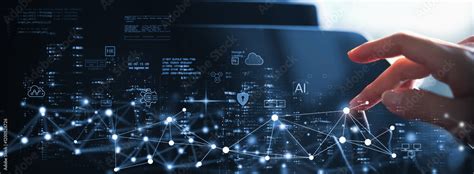 Data Science Database Management Futuristic Information Technology Background Data