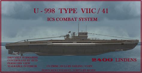 Second Life Marketplace - U-998 , boxed 2.0
