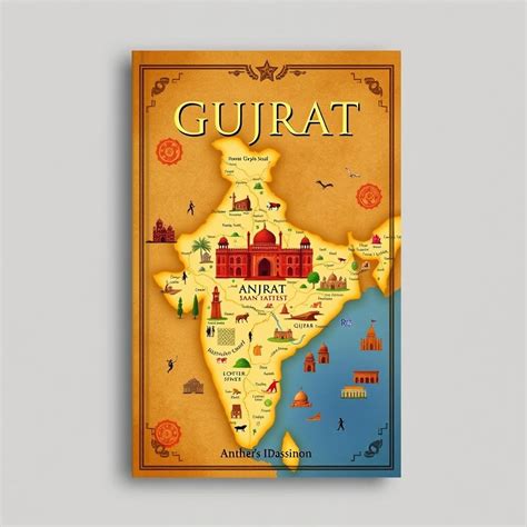 Explore Gujrat A Detailed Map Book Cover Design
