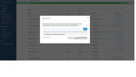 OPC UA Connection Faulted No Anonymous Token Policy Found