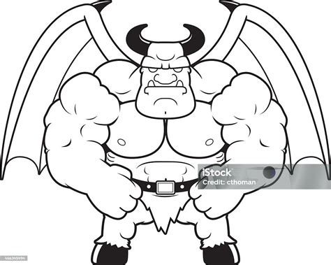 Kartun Berotot Setan Ilustrasi Stok Unduh Gambar Sekarang 2015