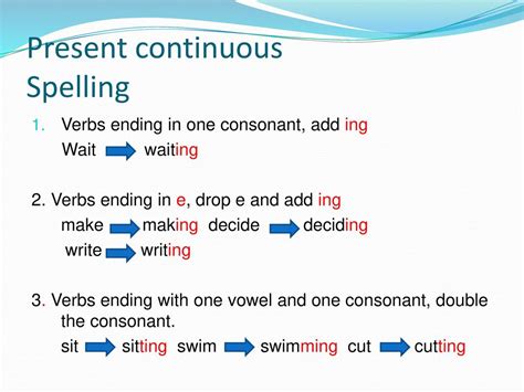 Present Continuous Tense Short Vowel Words English 46 Off