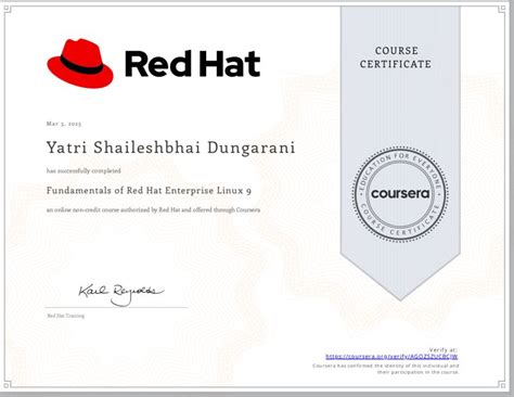 redhat linux certification coursera opensource continuouslearning