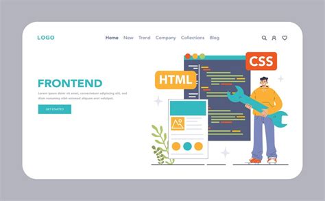 Premium Vector Software Development Web Banner Or Landing Page Coding Backend And Frontend