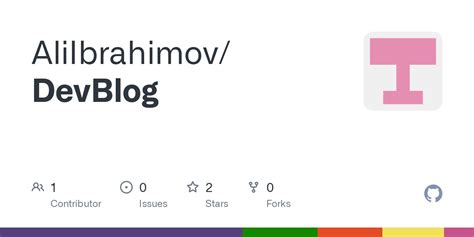 github aliibrahimov devblog