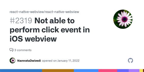 Not Able To Perform Click Event In Ios Webview · Issue 2319 · React
