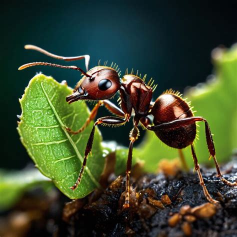 Close Up Of A Leafcutter Ant Premium Ai Generated Image Close Up Of A Leafcutter Ant Premium Ai Generated Image