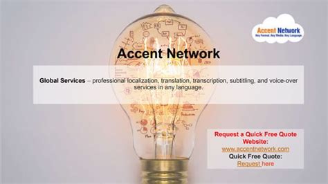 Accent Network Translation Subtitling Transcription Voice Over Ppt