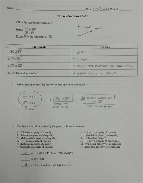 Algebraic Proofs Worksheet With Answers E Streetlight