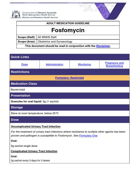 Fosfomycin Pdf Urinary Tract Infection Public Health