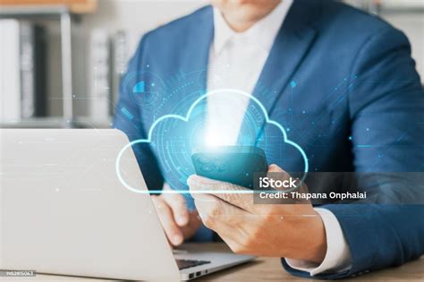 Cloud Computer Technology And Storage Online For Computer Business