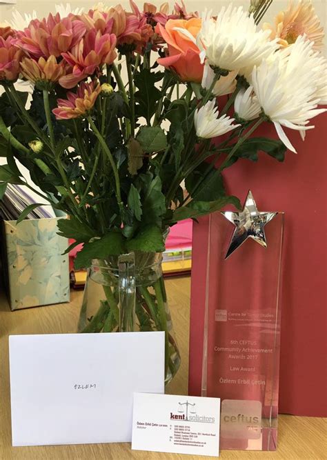 Akyol Solicitors Congratulations To Our Solicitor Mrs Ozlem Erbil Cetin For Being Awarded As