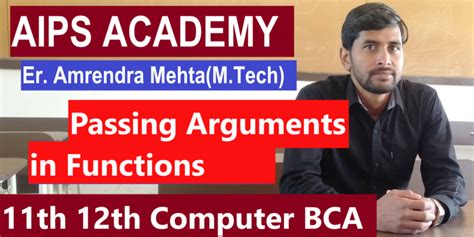 Passing Arguments In Functions Aips Academy