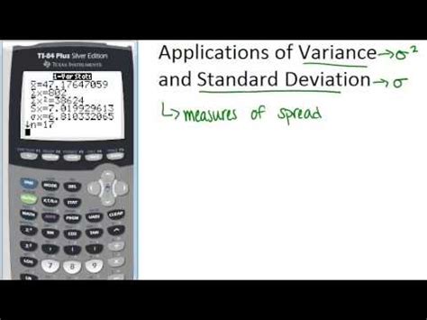 Applications Of Variance And Standard Deviation Principles Video Statistics Ck Foundation