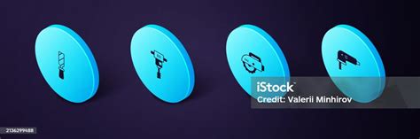 등각 투영 전기 퍼즐 원형 전기 손 콘크리트 믹서 및 Rasp 금속 파일 아이콘을 설정합니다 벡터 3차원 형태에 대한 스톡 벡터 아트 및 기타 이미지 Istock