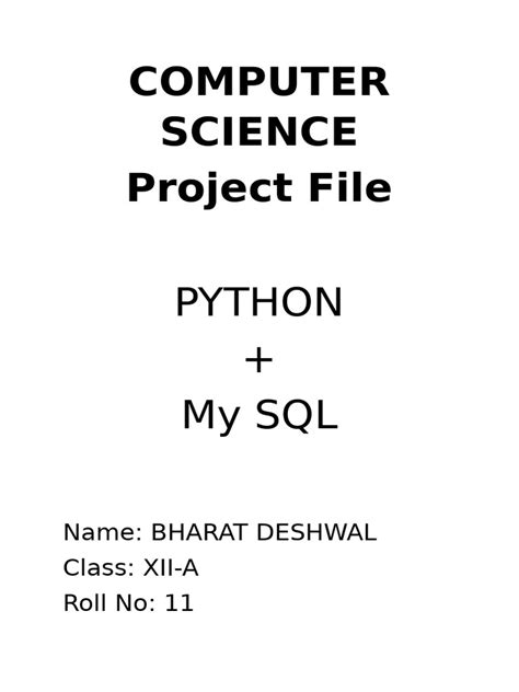 Bharat Deshwal Final Draft Pdf Python Programming Language