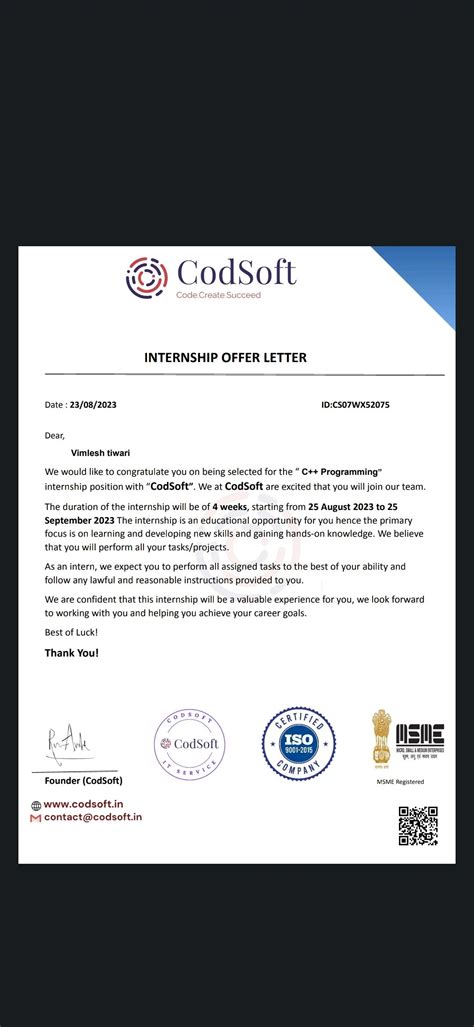 Vimlesh Tiwari On Linkedin Codsoft Internship