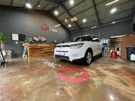 제주 틴팅 티볼리 제주 카페인에서 칼트윈ax와 수출형엠블럼 작업 네이버 블로그