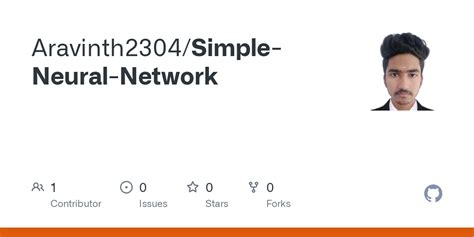 Github Aravinth2304simple Neural Network