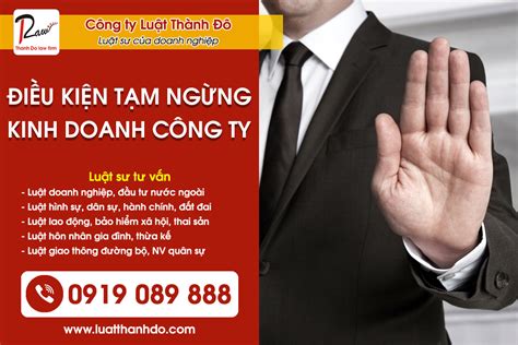 Tư vấn điều kiện tạm ngừng kinh doanh công ty năm