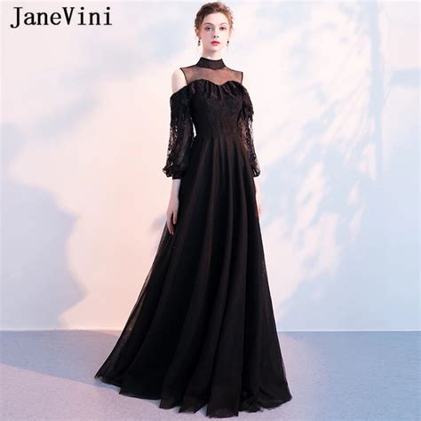 Buy Janevini Sexy Black Tulle Bridesmaid Dresses A