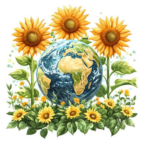 Celebrate Earth Day With A Vibrant Illustration Of Planet Earth