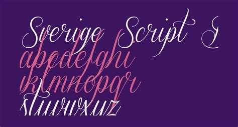 Sverige Script Demo Free Font What Font Is