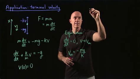 Ehsan J On Linkedin Terminal Velocity Differential Equation Lecture