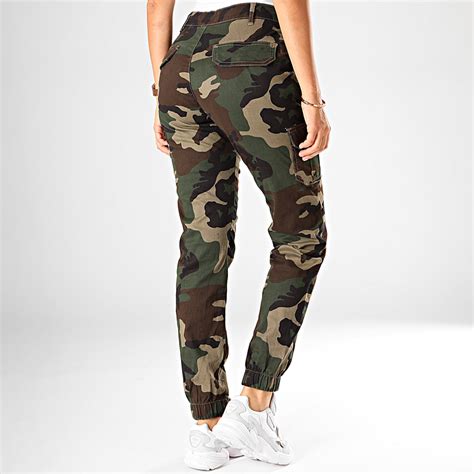 Urban Classics Jogger Pant Femme Tb3047 Vert Kaki Camouflage