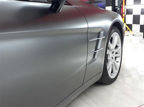 Mercedes Benz Sl 500 Wrap In Santin Dark Gray 3m 1080 Cast Vinyl What