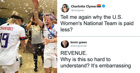 Women Demand Equal Pay For U S Female Soccer Team Men Try To List The
