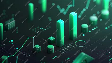 Futuristic 3d Data Visualization And Analytics Display Interface