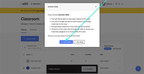 How To Archive Or Delete Classes Ellii Help Docs