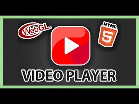 Video Player For WebGL YouTube