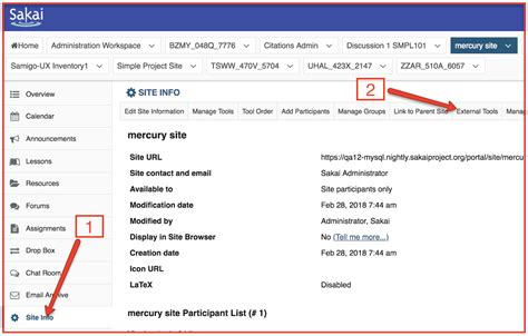 Installing The Lms App For Sakai At The Course Level Worldwide