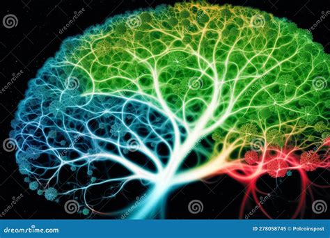 Minds Symphony Unveiling The Intricate Dance Of The Human Brain A Beautiful Abstract Human