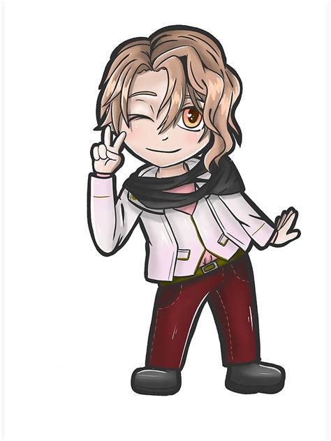 Cute Asmodeus Obey Me Inspired Chibi Art Print By Sterrrph Redbubble