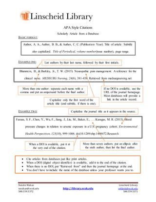 APA Nursing Handout DOCX
