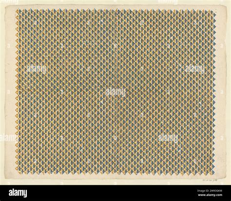 Leaf With Scaly Pattern Of Triangles Anonymous 1750 1950 Paper