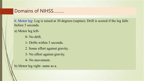 Nihss In Stroke Severity Why And How Presentationpptx