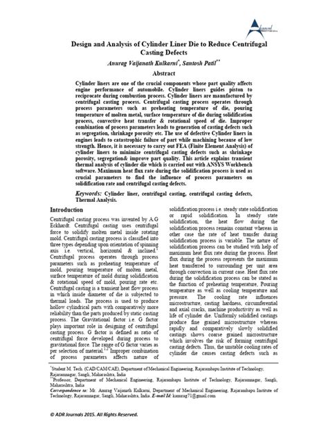 Design And Analysis Of Cylinder Liner Di Pdf Heat Transfer Heat