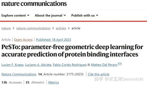 Nature专刊 几何深度学习解密分子相互作用指纹 知乎
