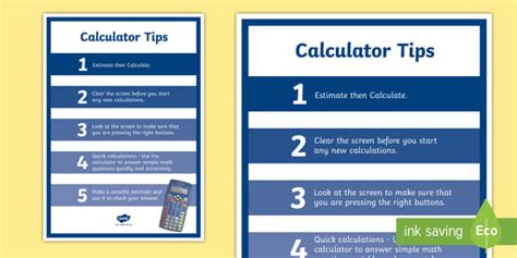 Using A Calculator Display Poster Teacher Made