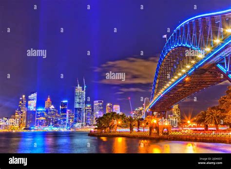 Colourful Laser Light Show In Australia Vivid Sydney 2022 Across