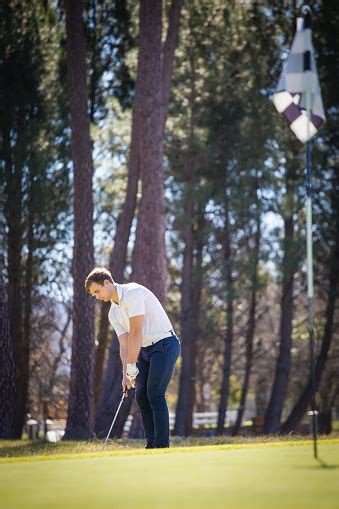 남아 프리 카 공화국에서 골프 코스에 칩 샷을 재생 하는 골퍼 경관에 대한 스톡 사진 및 기타 이미지 경관 골프 골프 선수 Istock