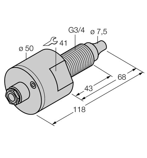 Flow Monitoring Immersion Sensor Without Integrated Processor Fcs Gl3 4a4 Naex0
