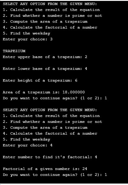 Solved C Programming Midterm Project Write Program That Displays The
