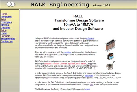 Rale Transformer Design Software Engineers Tools