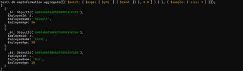 How To Get A Random Record From Mongodb Geeksforgeeks