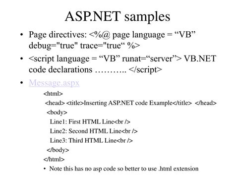 Ppt Introduction To Aspnet Powerpoint Presentation Free Download